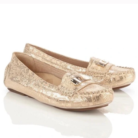 Vionic | Shoes | Vionic Gold Sydney Driver Moc Loafers | Poshmark